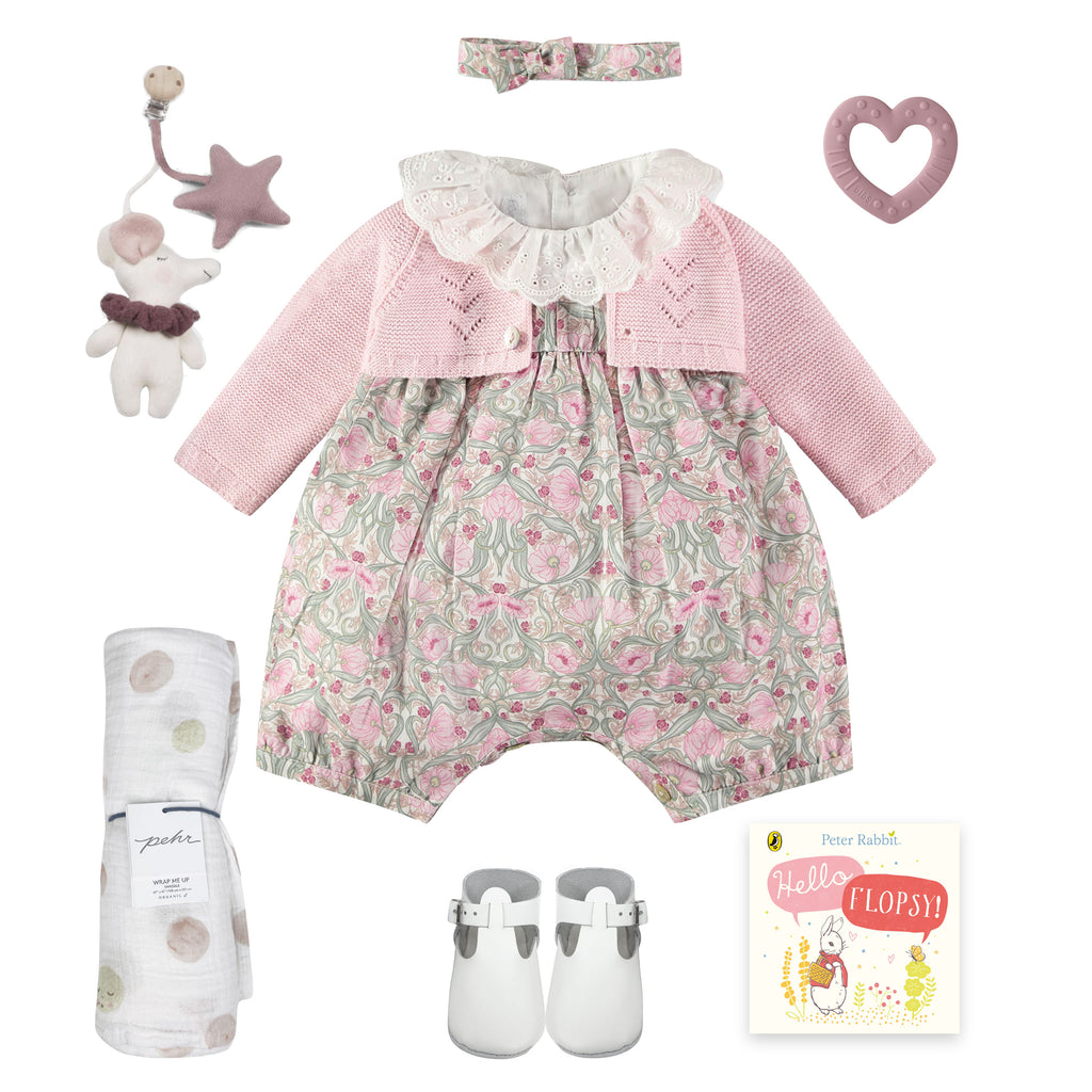 Designer Baby Girl Gift Basket - Bunny – Bonjour Baby Baskets - Luxury ...