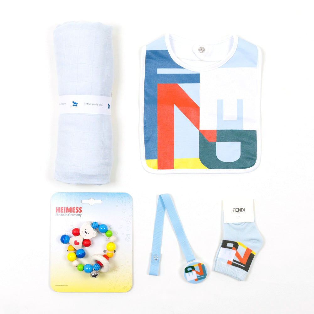 Fendi Baby Boy Gift Set – Bonjour Baby Baskets - Luxury Baby Gifts