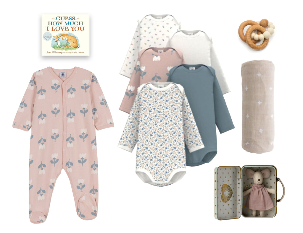Petit Bateau Premium Baby Girl Gift Basket - Tulips – Bonjour Baby ...
