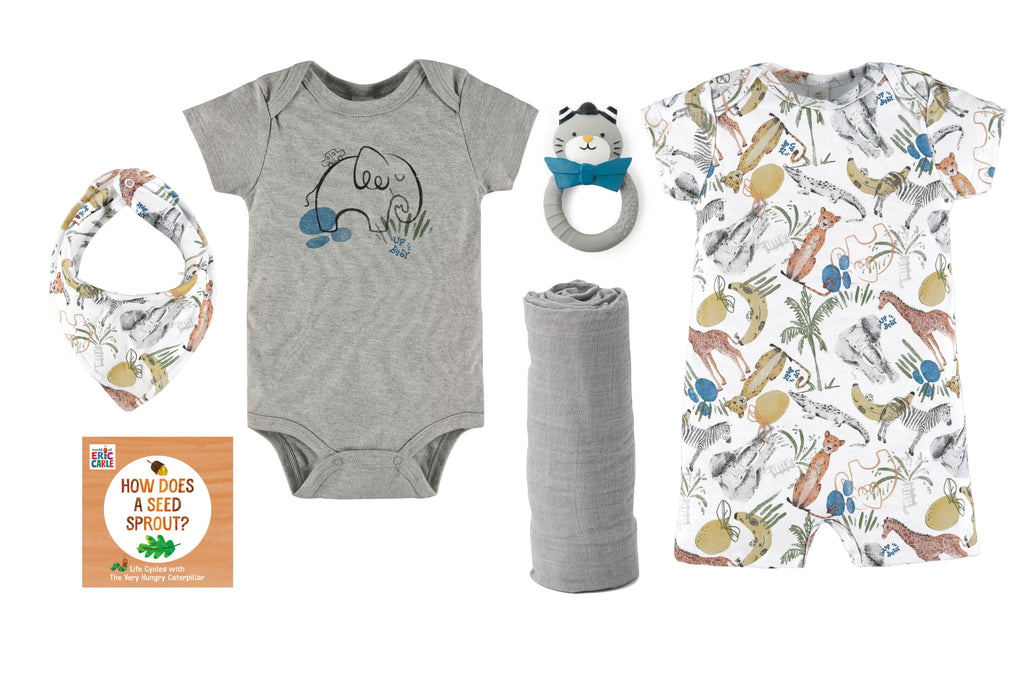 Jungle Baby Boy Gift Box – Bonjour Baby Baskets - Luxury Baby Gifts