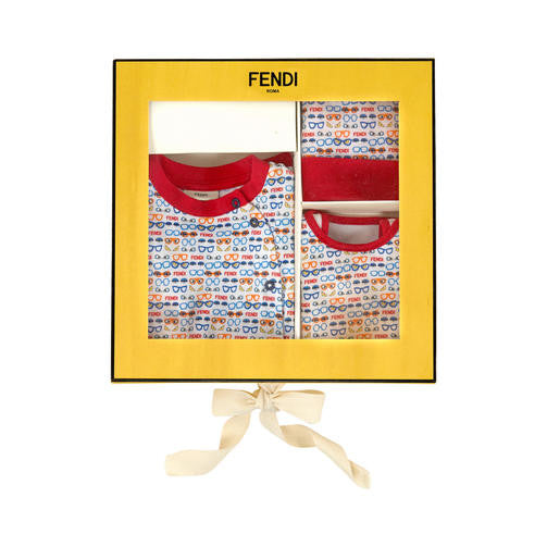 Fendi Eyes Print Baby Gift Set – Bonjour Baby Baskets - Luxury Baby Gifts